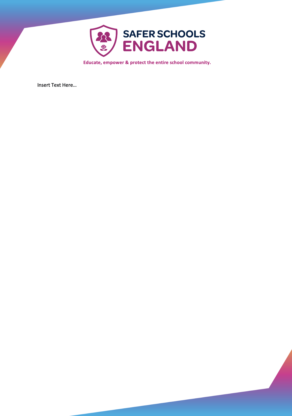 England Launch Your App - Safer Schools