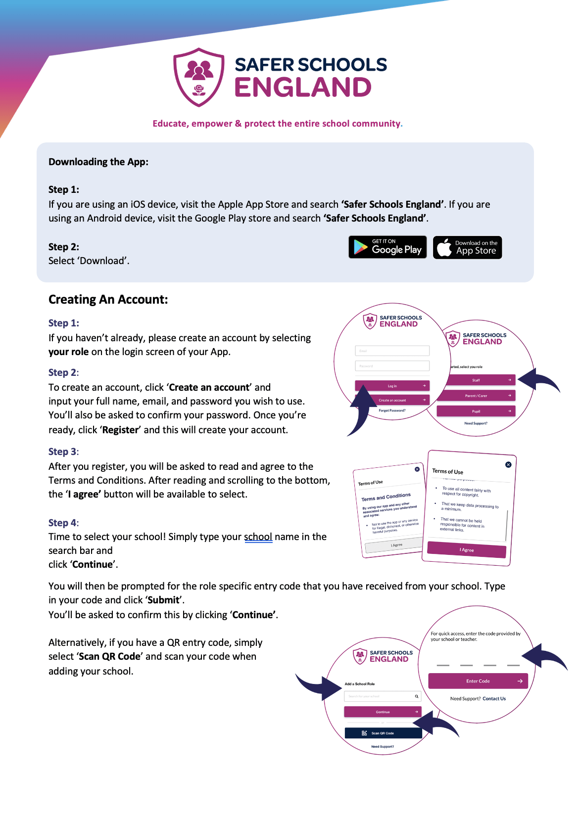 England Launch Your App - Safer Schools